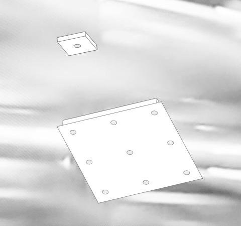 SQUARE CEILING BASES | Davidts Lighting