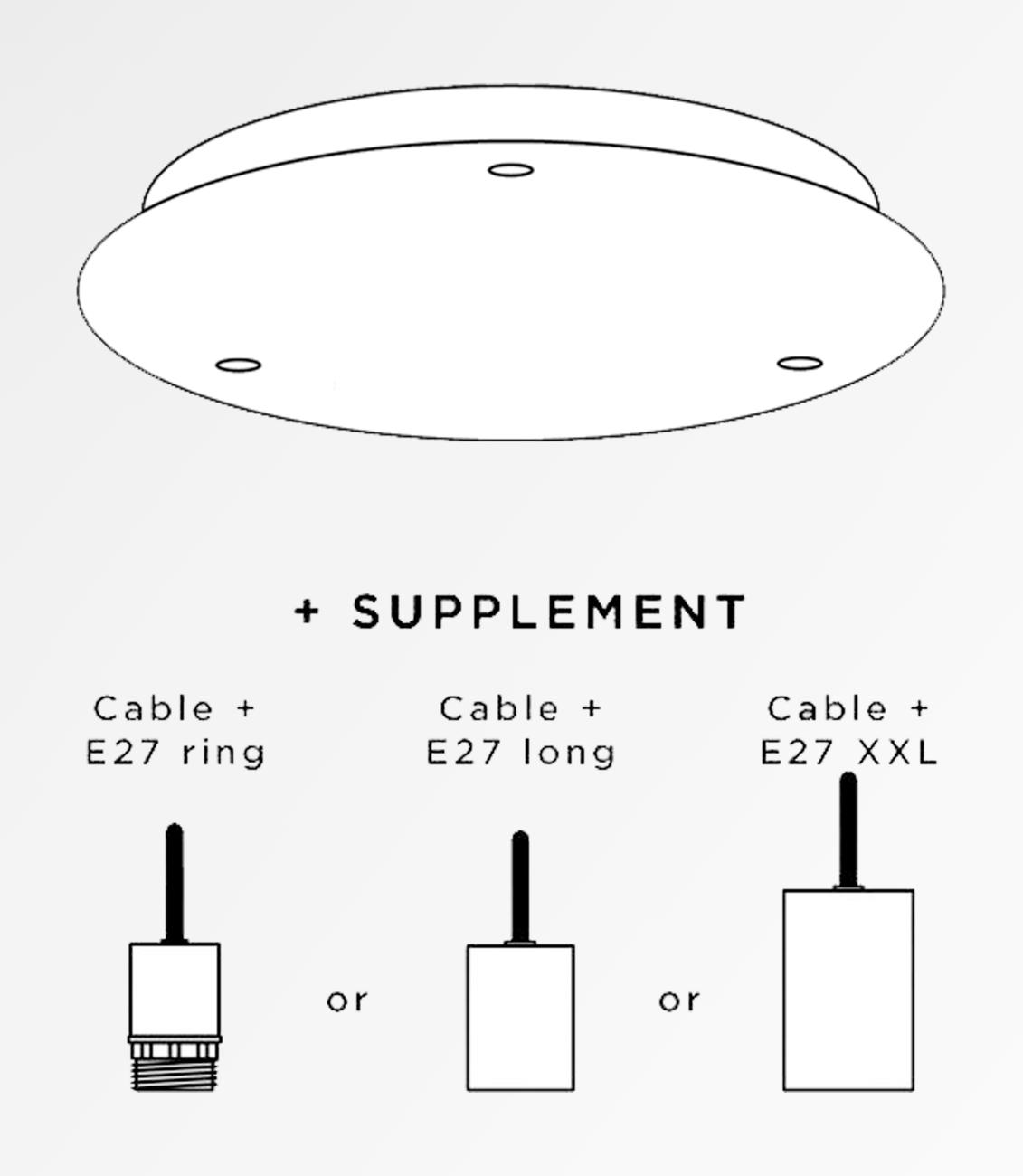 Ceiling base 3 o26 | Davidts Lighting