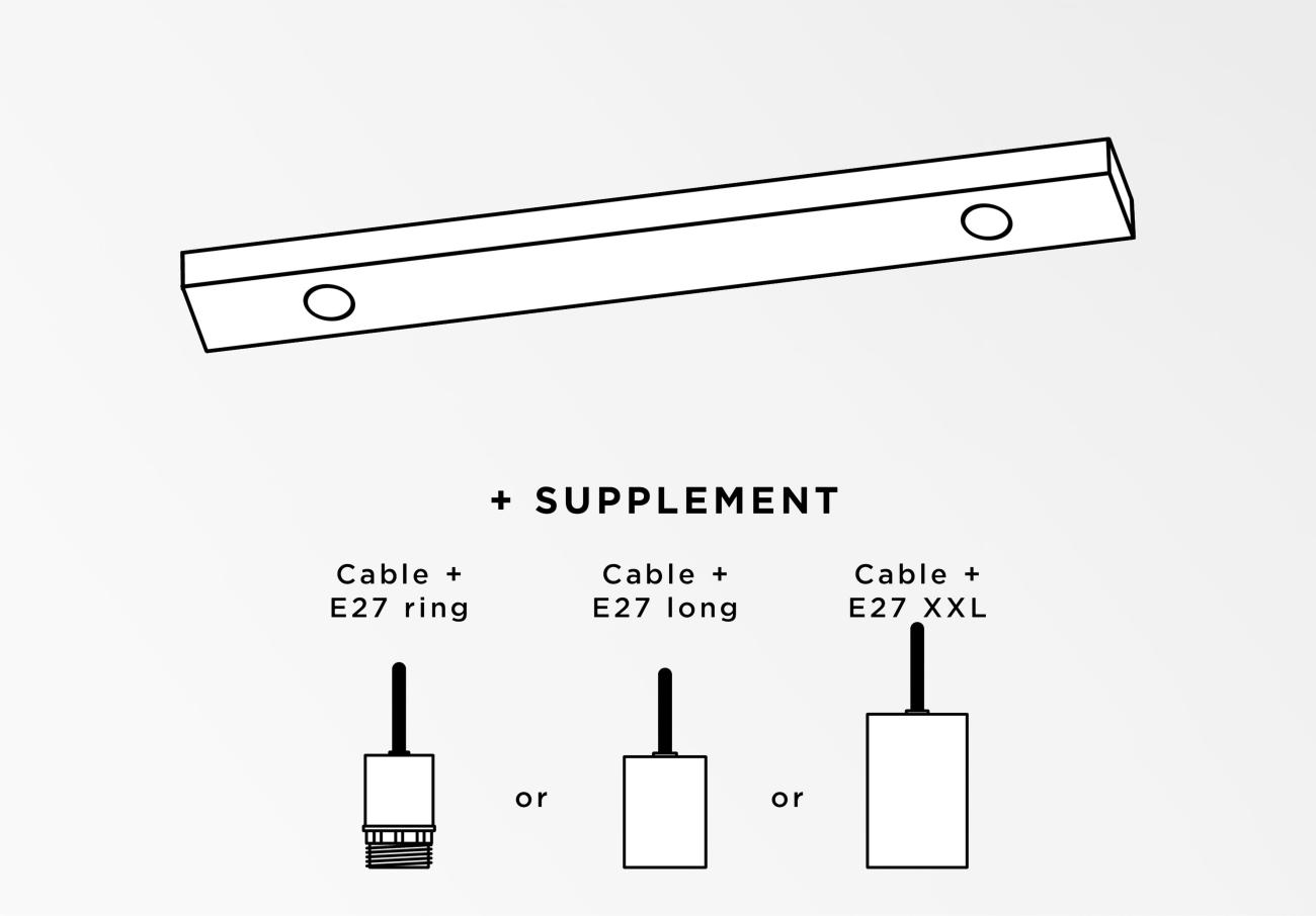 Ceiling base L 2 | Davidts Ligthing